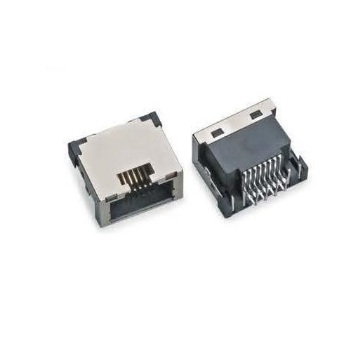 RJ45沉板式DIP H=4.30mm 帶燈 - 穎達科技|先進電子